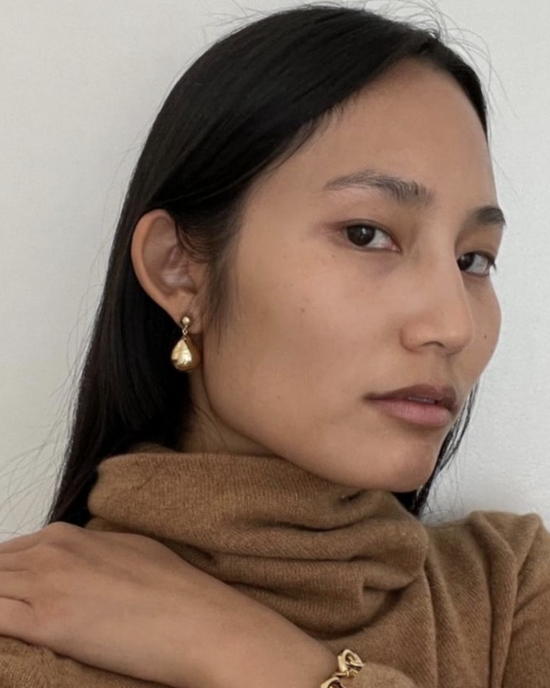 The Julie Earrings in gold or silver | LIÉ STUDIO